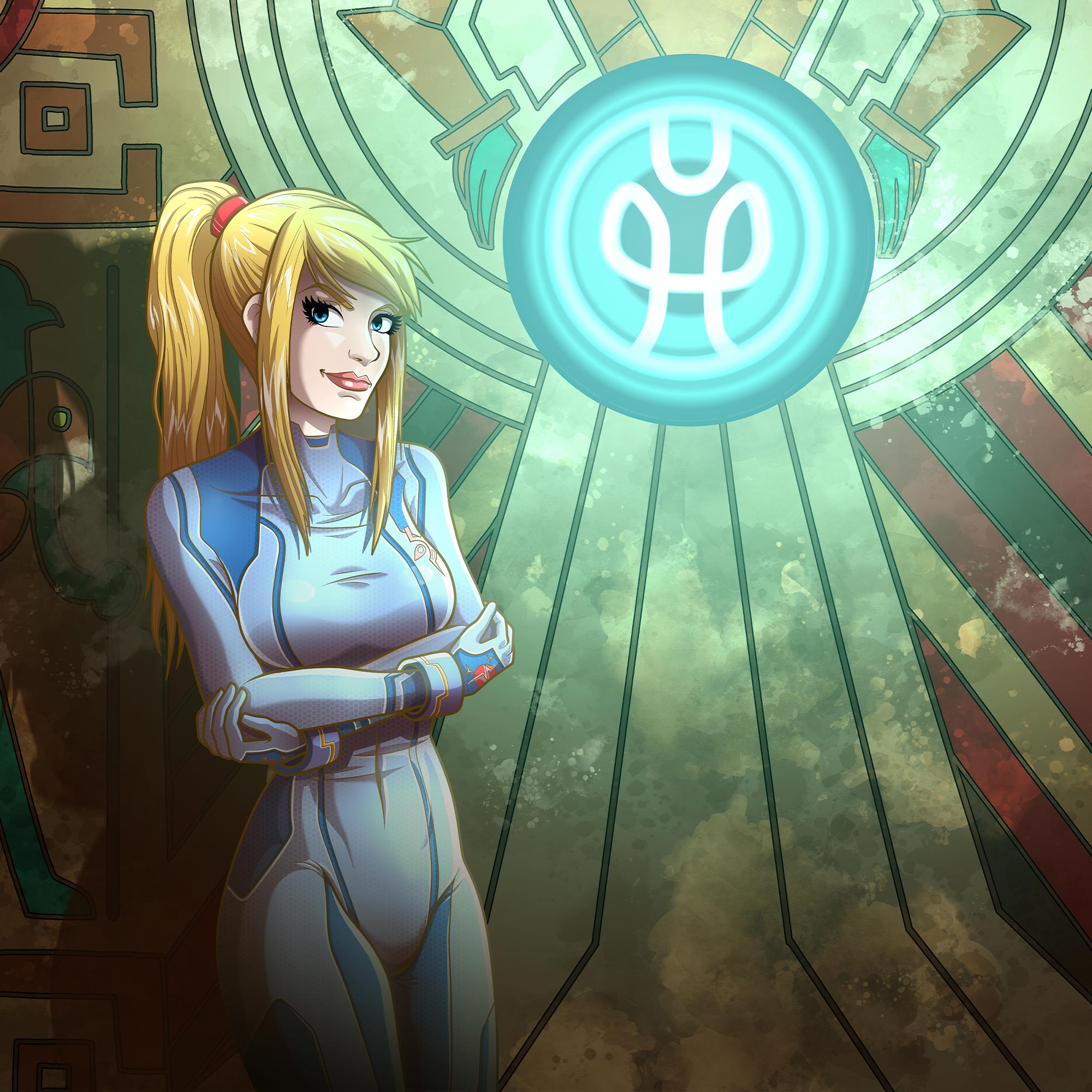 Zero Suit Samus Aran in Chozo Ruins from Metroid Zero Mission – James ...