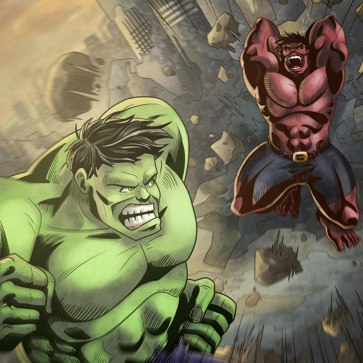 Hulk Vs Red Hulk Drawing Red Hulk Vs Juggernaut Who Won When They