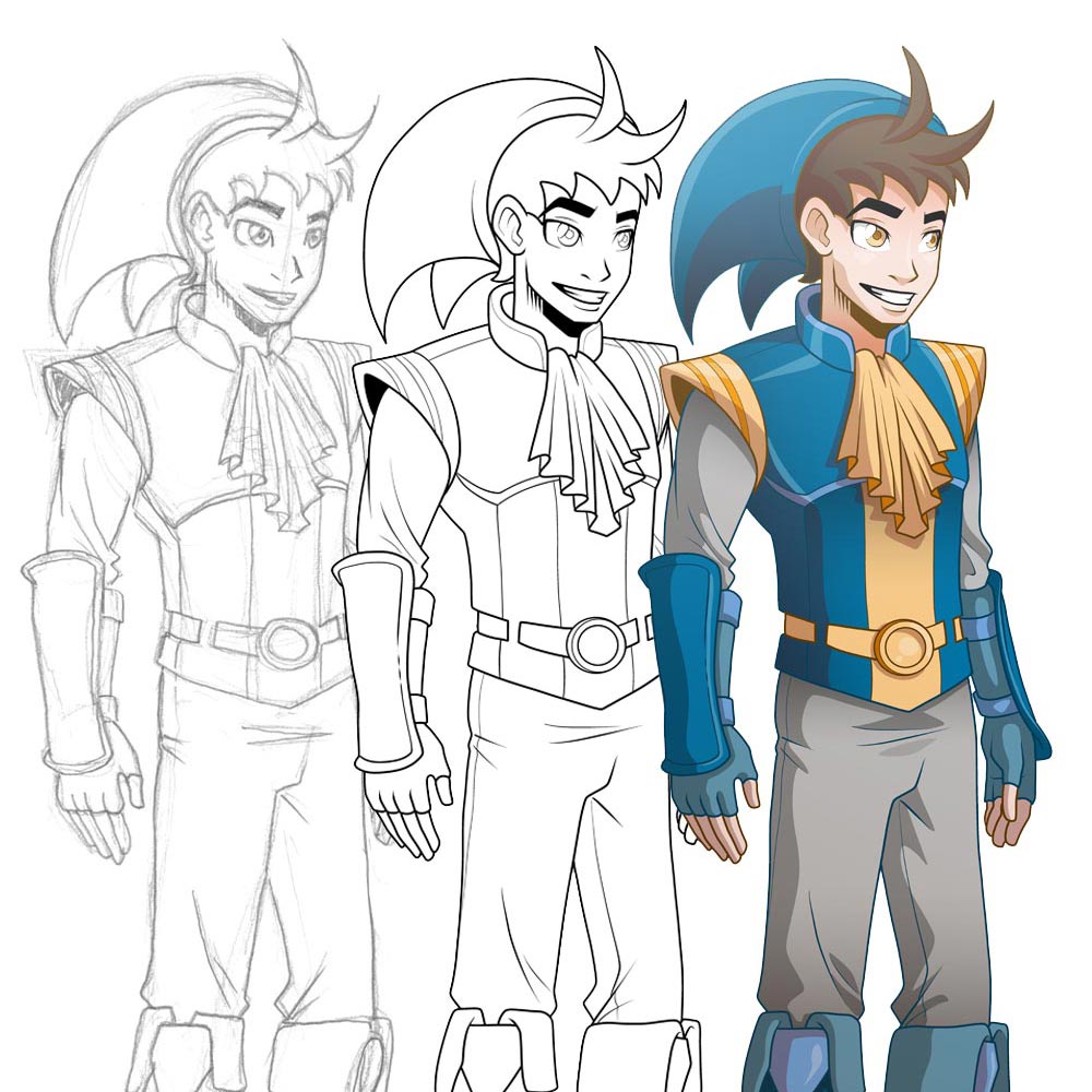 Character Commission Drawing Request by Comic Artist, James Art Ville