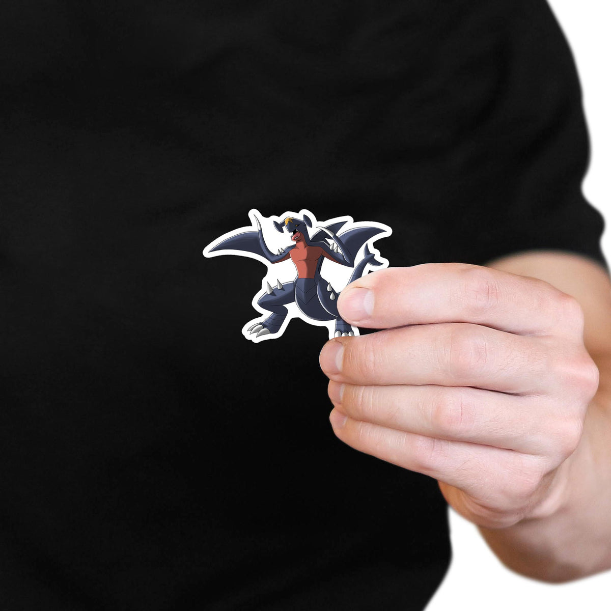 Garchomp Dragon/Ground Type Pokémon Vinyl Sticker by James Art Ville