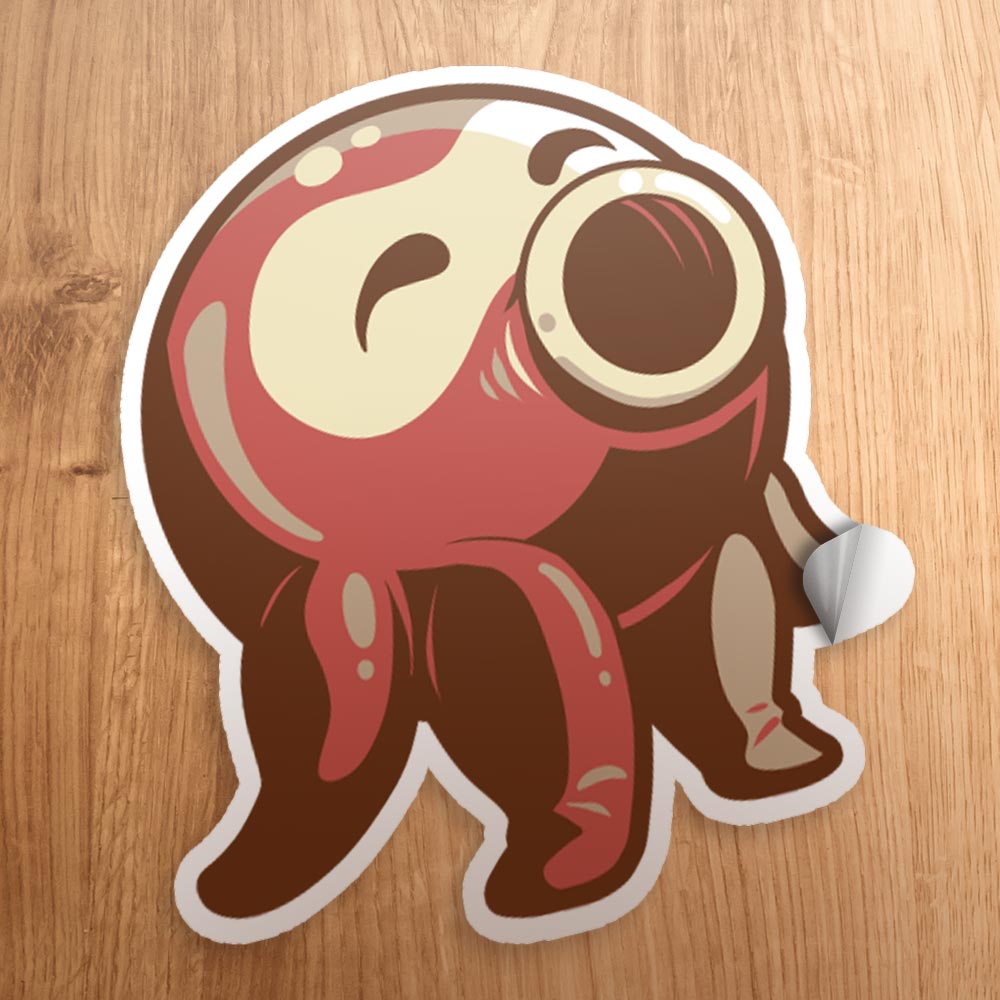 Octorok Legend Zelda 3" Die-Cut Glossy Vinyl Sticker James Art Ville