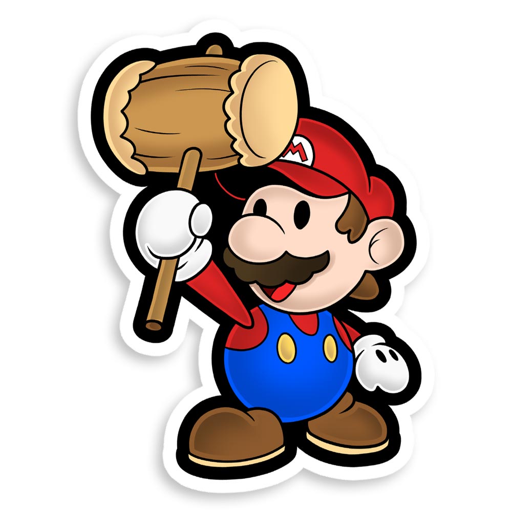 Paper Mario Sticker Star Hammer Sticker