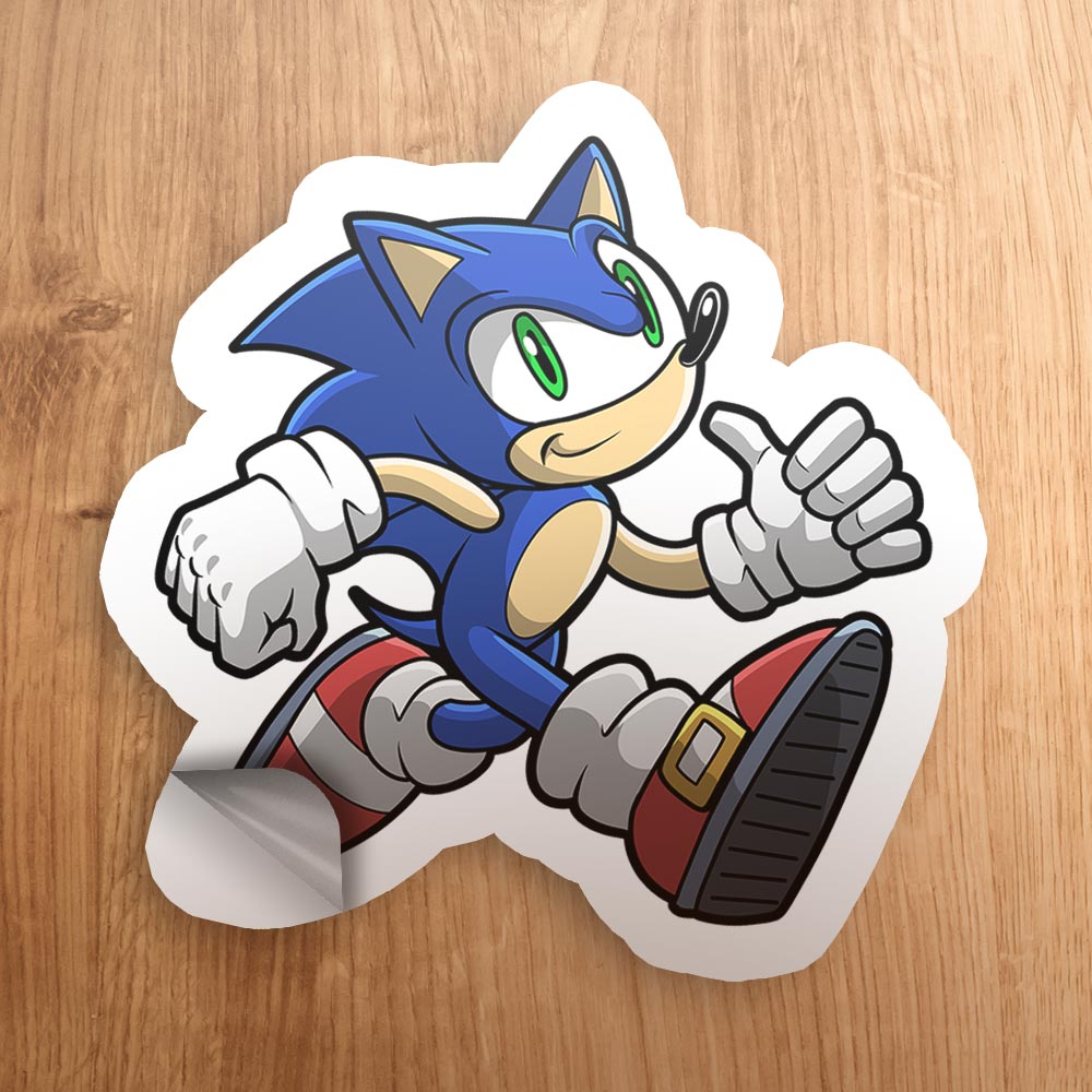 Sonic the Hedgehog Sticker Blue Blur illustrated by James Art Ville