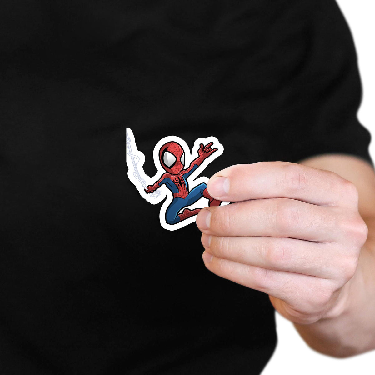 Spider-Man 3" Die-Cut Glossy Paper Sticker by James Art Ville