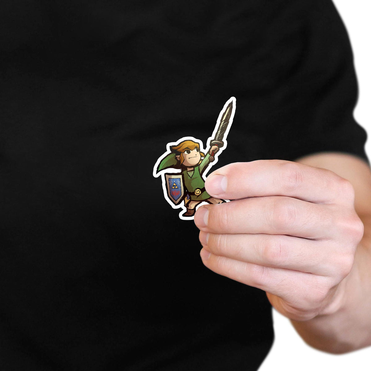 Toon Link Legend of Zelda: Wind Waker Vinyl Sticker by James Art Ville